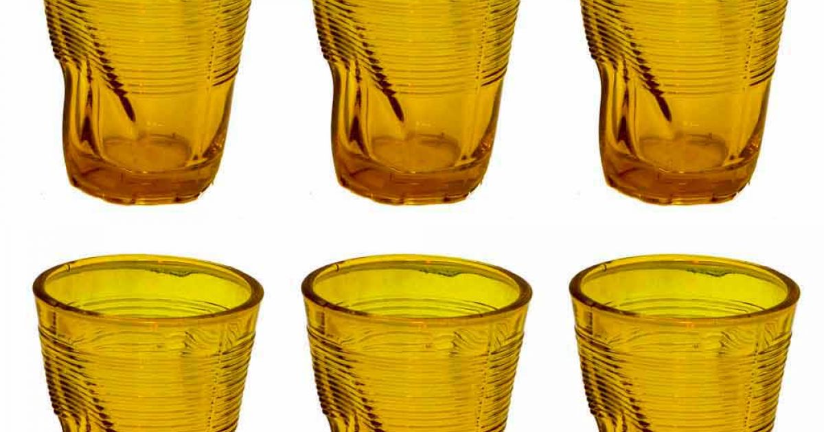 Farbiges Glas Wasserglas Service Modernes Design