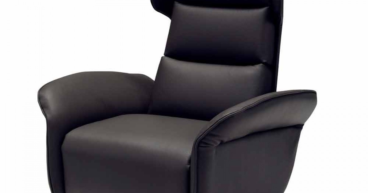 Motorisierter Relax-Drehsessel aus Stoff/Leder/Kunstleder 2 Motoren Bao